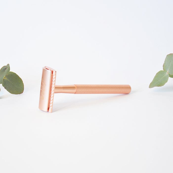 Safety Razor with Replacement Blades - Rose Gold – BeEco
