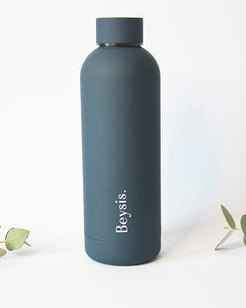 Insulated Stainless Steel Beysis Water Bottle - Navy 500ml – BeEco