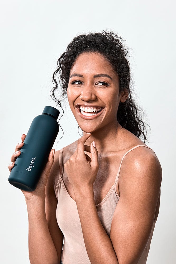 Insulated Stainless Steel Beysis Water Bottle - Navy 500ml– BeEco