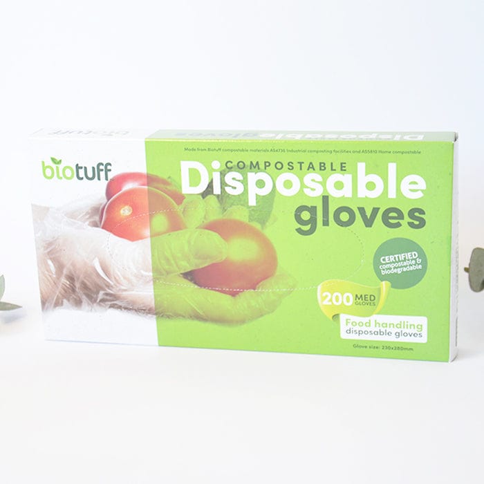 Compostable Disposable Gloves - Medium 200 pack – BeEco