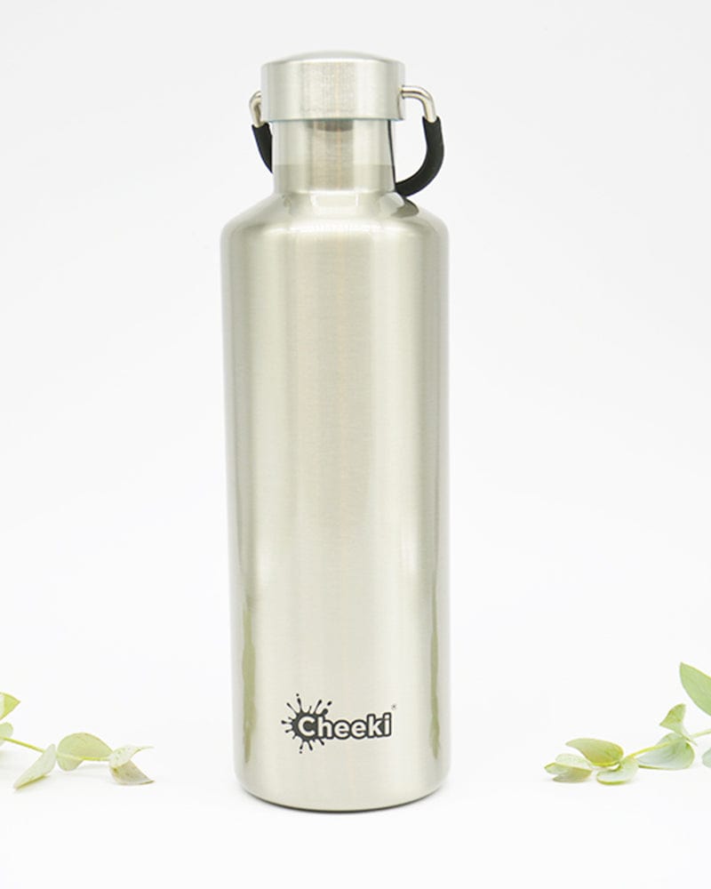 600ml Classic Insulated Water Bottle - Silver – BeEco
