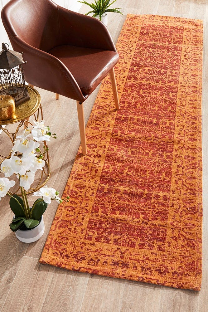 Mayur 88 Paprika Runner Rug – BeEco