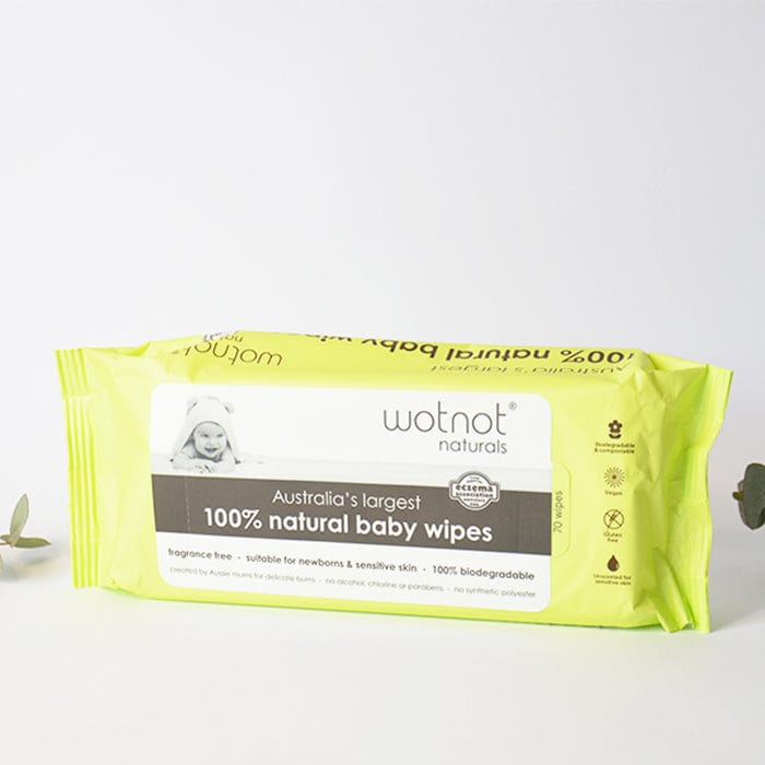 Biodegradable alcohol free baby wipes - 70 pack– BeEco