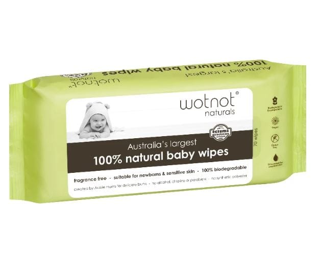 Biodegradable alcohol free baby wipes - 70 pack– BeEco